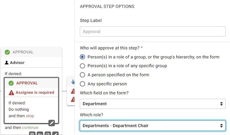 Denial Step – Kuali