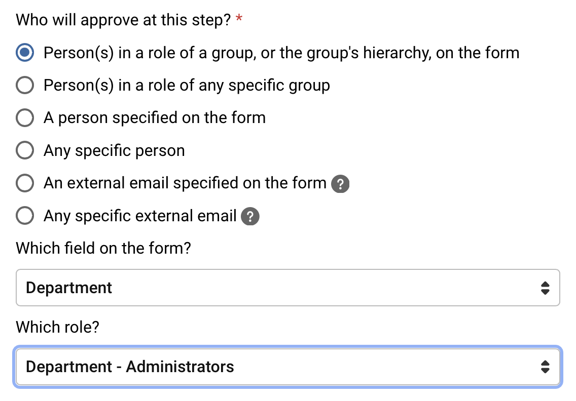 Approval Step – Kuali